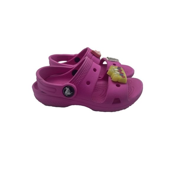 CROCS | Shoes | Crocs Classic Hot Pink Toddler Girls Sandals Slide Size ...